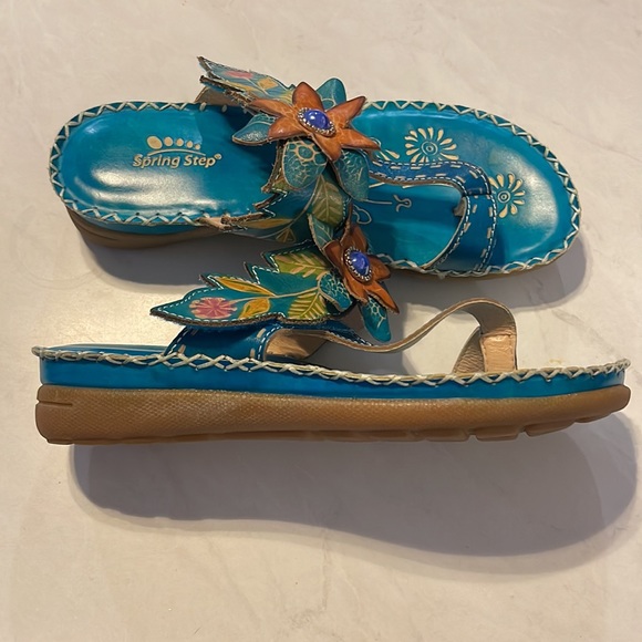 Spring Step | Shoes | Spring Step Turquoise Sandal | Poshmark